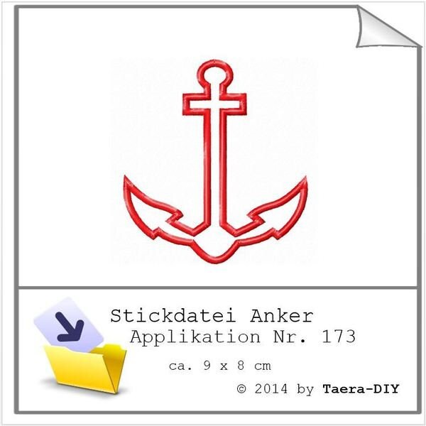 Stickdatei Anker Nr. 173 – Taeradesign